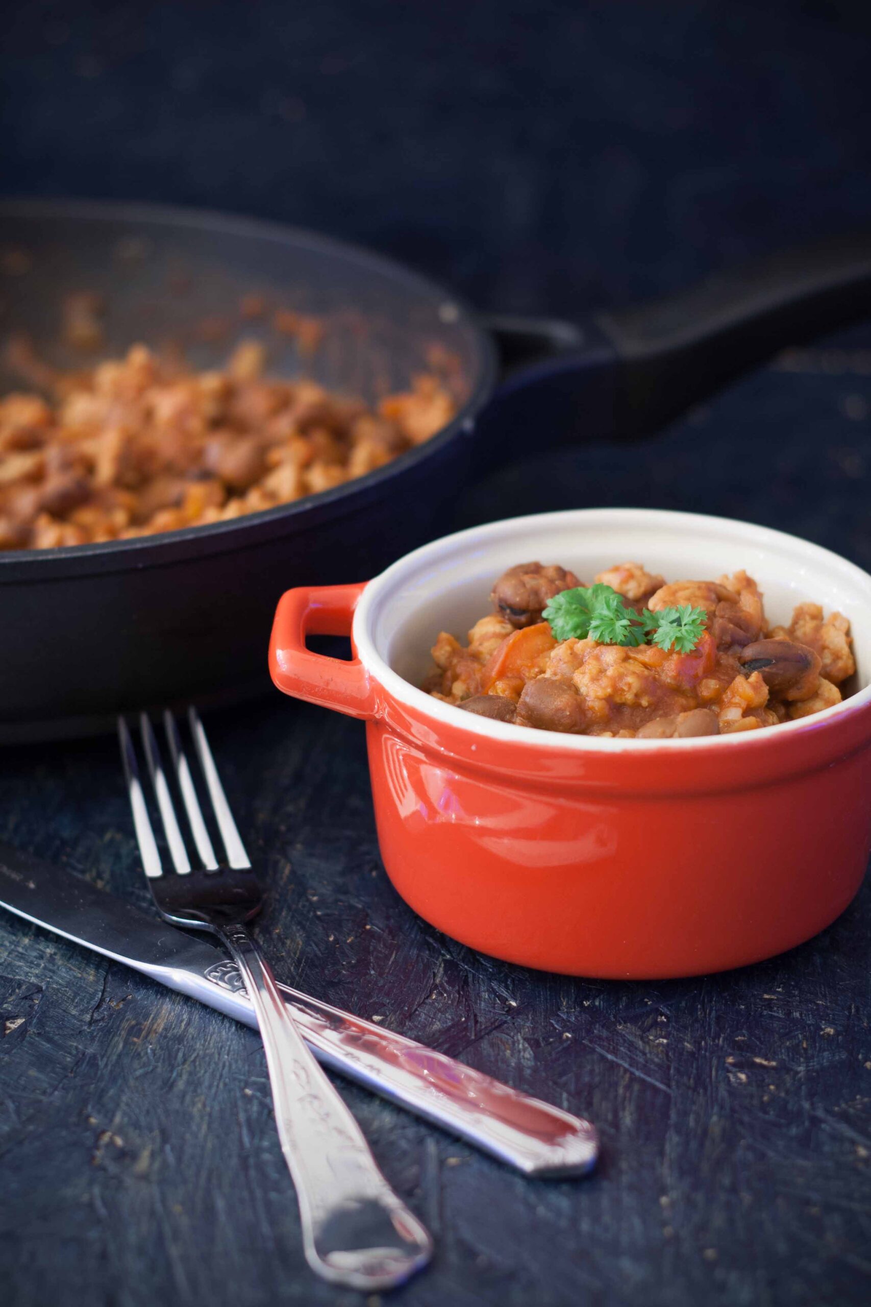 Chili con Pollo - Chicken with Beans and Chili
