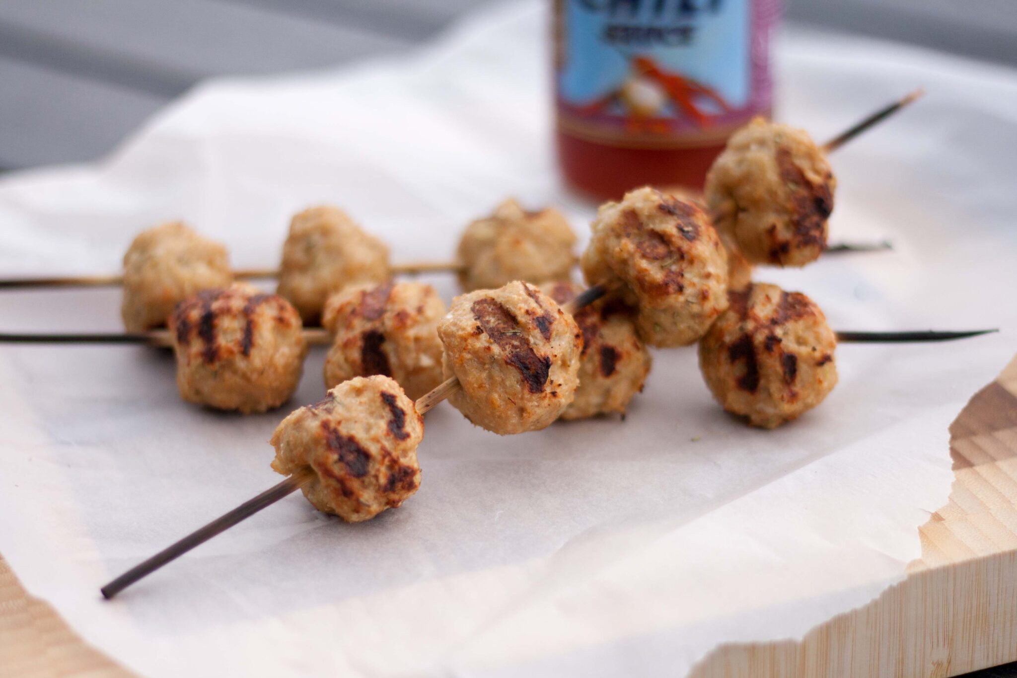Recipe for Grilled Chicken Meatballs - Super EASY and DELICOUOS!